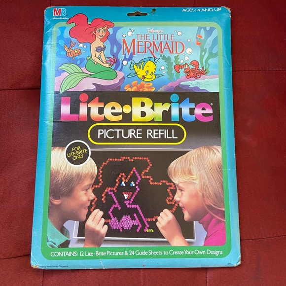 Disney | Toys | Vintage Lite Brite The Little Mermaid Papers | Poshmark